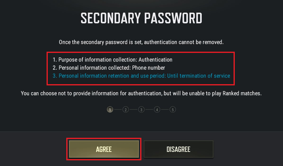 How to Set Up a Secondary Password – PUBG Support