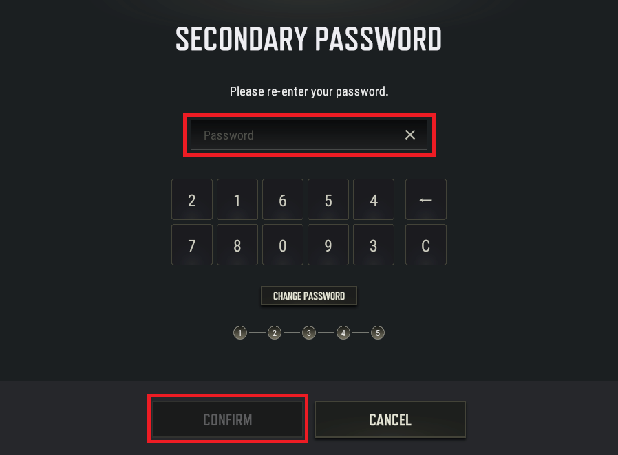 How to Set Up a Secondary Password – PUBG Support